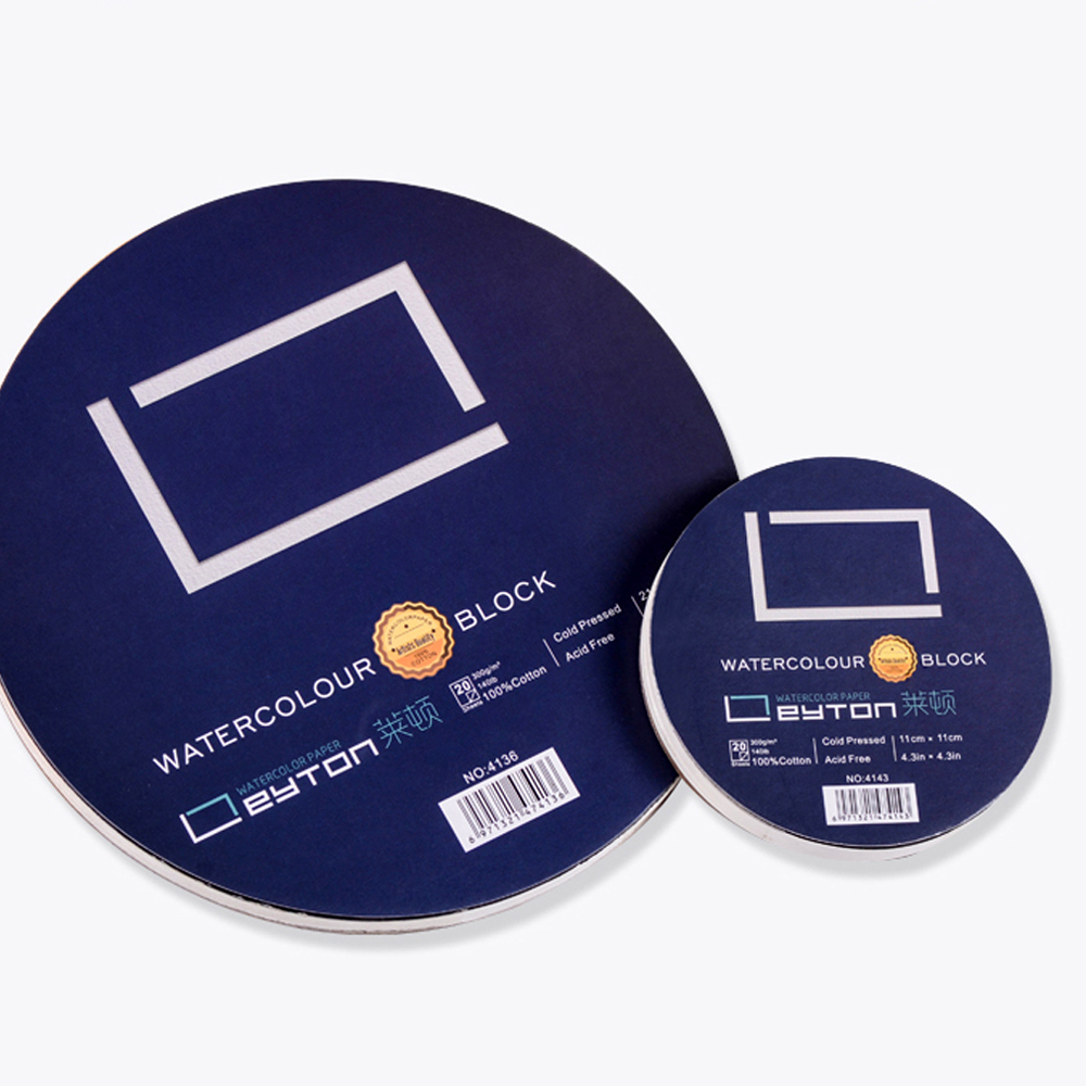 Leyton Watercolour Block,100%Cotton 300gsm Artist Quality Paper Circles ...